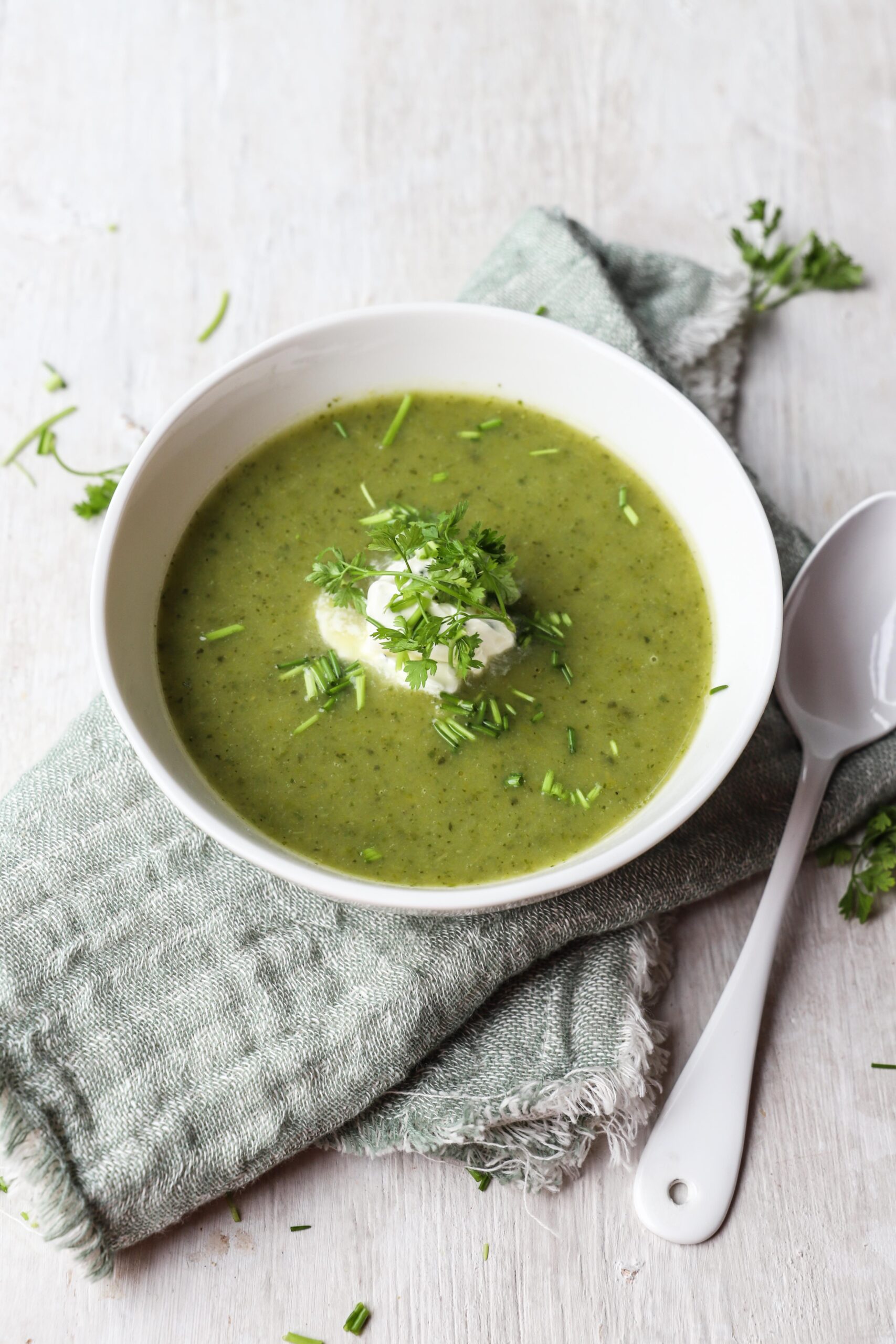 Kervelsoep met kruidenroom - Manon Van Aerschot